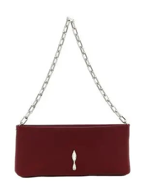 CHRISTIAN LOUBOUTIN Maykimay Clutch - Bordeaux