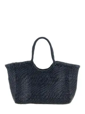 Dragon Diffusion Nantucket Optical Woven Leather Shoulder Bag - Blue