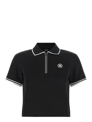 Amiri Zipped Polo Shirt - Black