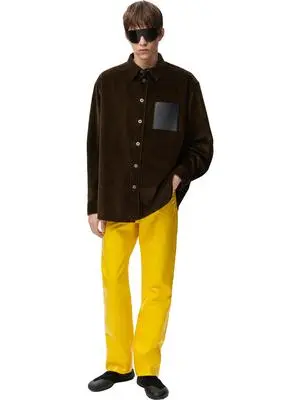Loewe Shirt In Cotton Corduroy - Brown