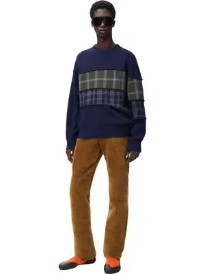 Loewe X Cosima Von Bonin Wool Jacquard Sweater - Navy/multicolor