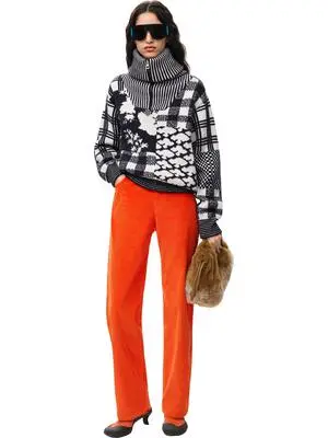 Loewe X Cosima Von Bonin Jacquard Sweater - Navy/white