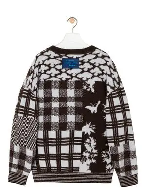 Loewe LOEWE X Cosima Von Bonin Wool Jacquard Cardigan Ecru/brown