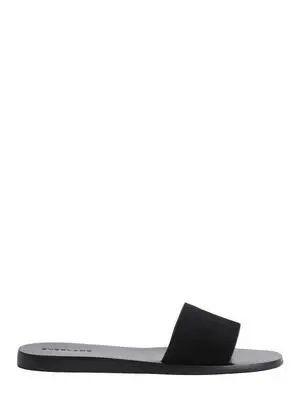 Everlane Suede Slide Sandal - Black Suede