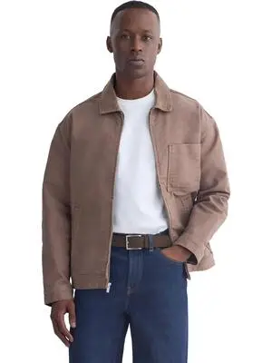 Everlane Brushed Cord Coaches Jacket - Deep Taupe