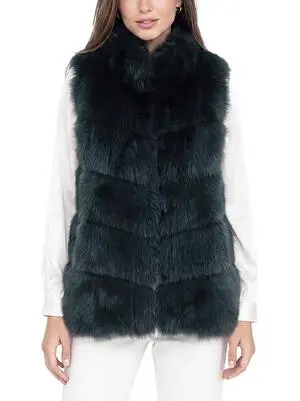 Gorski Reversible Merino Shearling Vest - Emerald