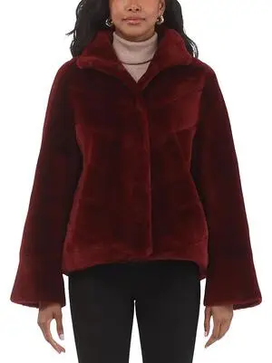 Gorski Reversible Shearling Jacket - Wine/wine