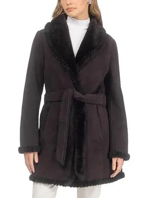 Gorski Merino Shearling Lamb Stroller - Dark Brown