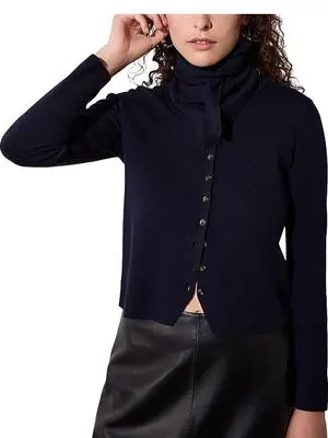 Whistles Crewneck Cardigan - Navy