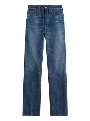 TOTEME Classic Slim Full Length Jeans - Faded Blue