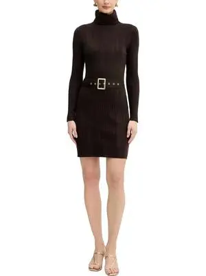 MORGAN Morgan Ribbed Knit Mini Dress