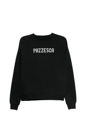 MC2 SAINT BARTH Glitter Logo Sweatshirt - Black