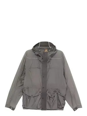 TEN C Hooded Flap-pocket Jacket - Grey