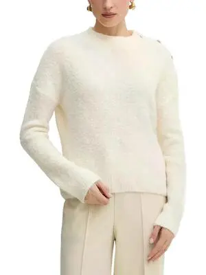 MORGAN Button-detail Sweater - Neutrals