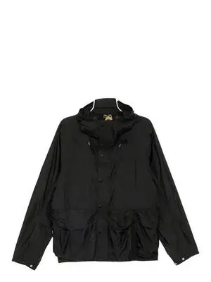 TEN C Hooded Flap-pocket Jacket - Black