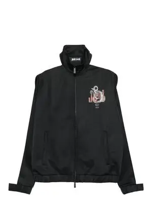 Just Cavalli Logo-print Track Jacket - Black