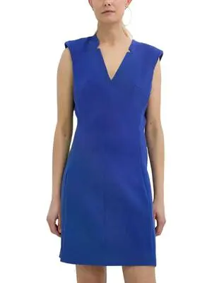 MORGAN V-neck Mini Dress - Blue