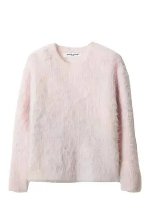 Maison Kitsuné Brushed Finish Crew Neck Sweater - Pink