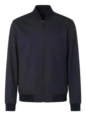 BOSS BOSS Zip-Up Bomber Jacket With Ribbed Details