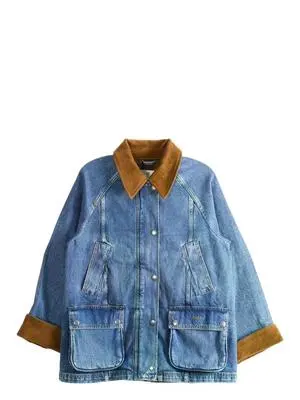 BARBOUR Barbour Beadnell Denim Jacket With Corduroy Collar