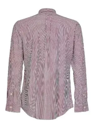 Polo Ralph Lauren Slim Fit Striped Stretch-poplin Shirt - Red