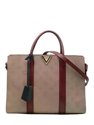 LOUIS VUITTON Monogram Cuir Plume Very Tote Mm Satchel - Brown