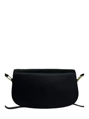 Gucci Calfskin Horsebit Crossbody Bag - Black