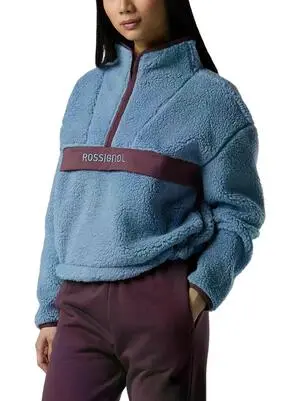 Rossignol Alltrack Half-zip Fleece Jacket With Embroidered Logo - Blue