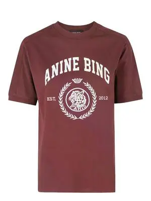 ANINE BING Anine Bing Collegiate Logo T-Shirt