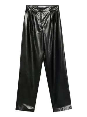 SIMONA CORSELLINI Pleated Wide-leg Trousers - Black