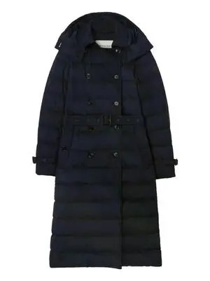 Burberry Burberry Long Nylon Puffer Coat Blue