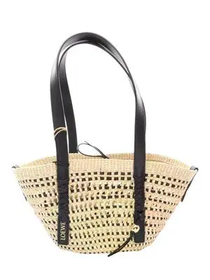 Loewe Raffia Basket Bag - Neutrals