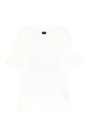 JUUN.J Logo-embroidered T-shirt - Neutrals