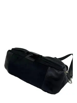 Prada Tessuto And Calfskin Crossbody Bag - Black