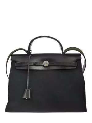 Hermès HERMÈS 2017 Herbag Zip Two-Way Tote Bag Black
