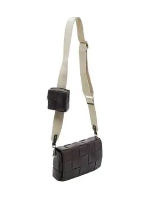 Bottega Veneta Cassette Crossbody Bag - Brown