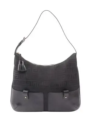 Givenchy 4g Canvas Shoulder Bag - Black