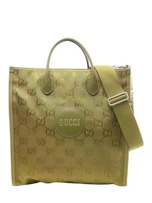Gucci Off The Grid Gg Nylon Satchel - Green