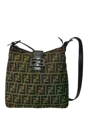 Fendi Zucca Canvas Shoulder Bag - Brown