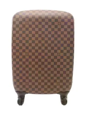LOUIS VUITTON Damier Ebene Zephyr 55 Travel Bag - Brown