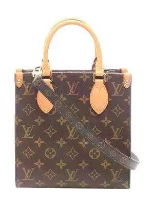 LOUIS VUITTON Monogram Sac Plat Bb Satchel - Brown