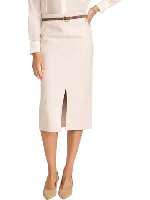 Brochu Walker The Esme Vegan Leather Pencil Skirt - Perle