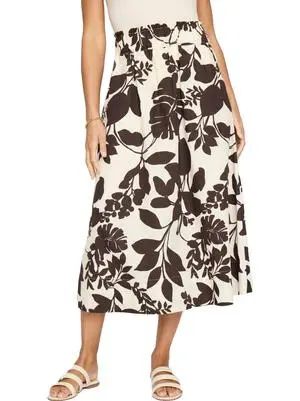 Brochu Walker Edda Printed Midi Skirt - Java Combo