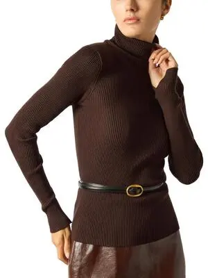 BROCHU WALKER Brochu Walker The Noel Ribbed Turtleneck