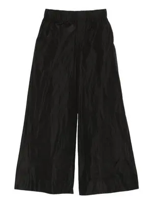 SUSANNE BOMMER Taffetas Wide-leg Trousers - Black