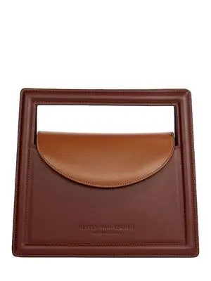 HESTER VAN EEGHEN Transistor Cognac Leather Handheld Bag - Brown