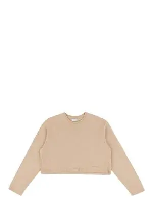 Friend + Folk FRIEND + FOLK Banks Long Sleeve Cropped T-shirt Sesame
