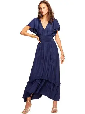 Ramy Brook Ramy Brook Joanie Short Sleeve Maxi Dress Navy