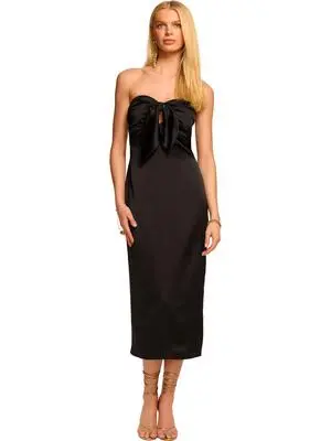 Ramy Brook Ramy Brook Orion Strapless Midi Dress Black
