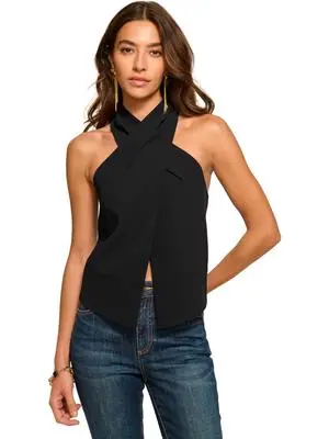 Ramy Brook RAMY BROOK Andie Tailored Halter Top Black